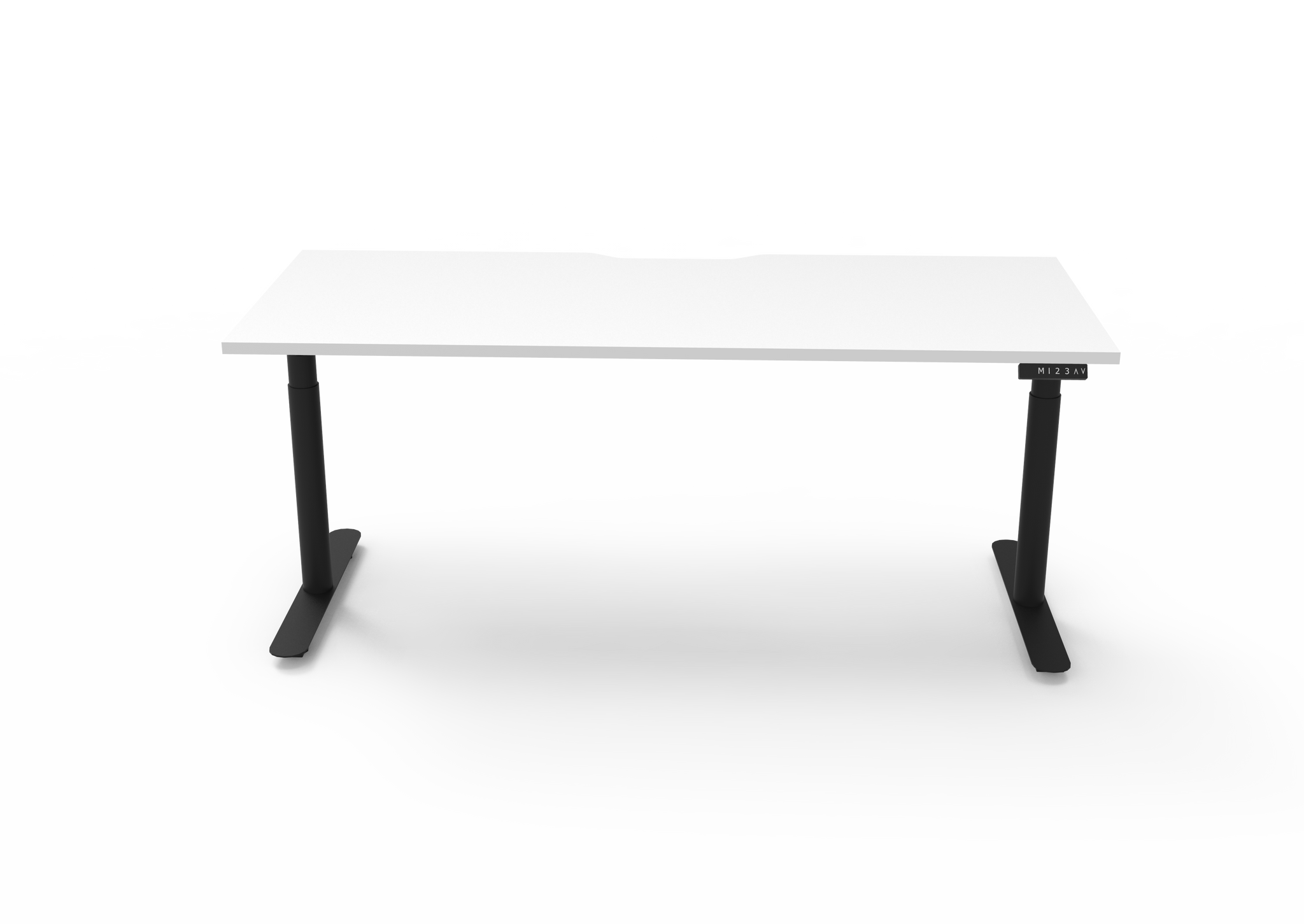 ErgoPro Sit Stand Desk - White & Black – Brisbane Furniture