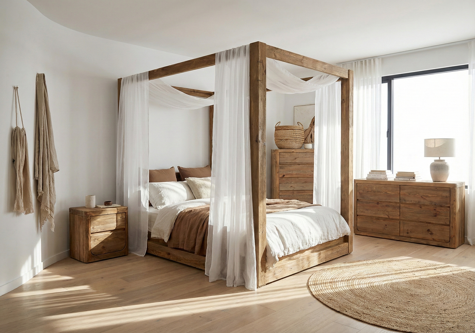 Plantation Bed - 4 Poster Canopy Bed – Brisbane Furniture