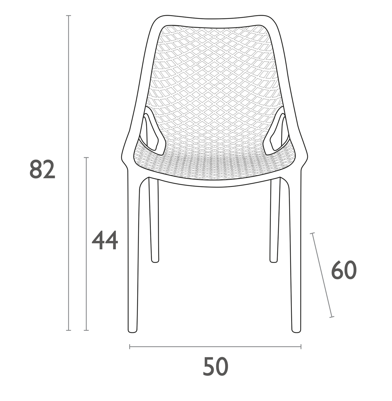 Tangalooma Outdoor Chair - Black – Brisbane Furniture