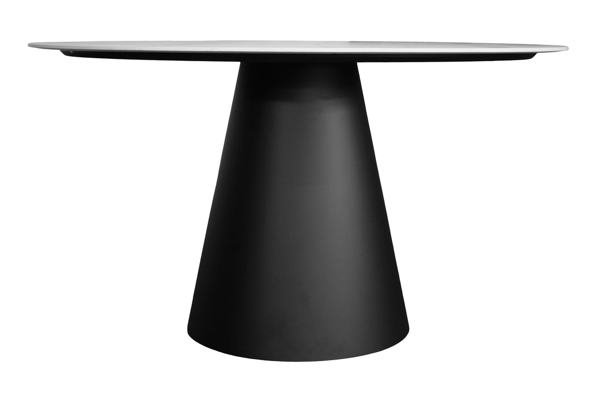 Halo Round Dining Table (1350mm) Round - Marble – Brisbane Furniture