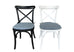 Cross Back Chair Cushion - Hamptons Blue – Brisbane Furniture